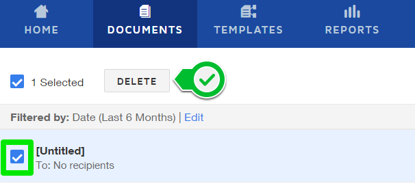How do I delete completed envelopes | DocuSign Community