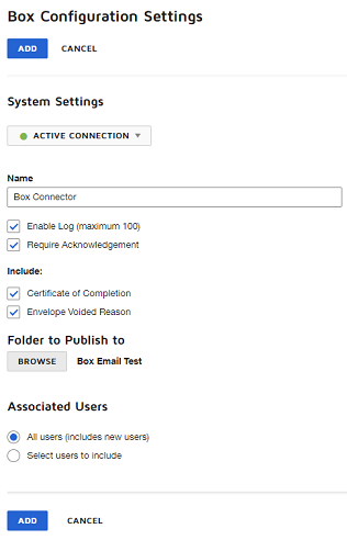 How do I use DocuSign to read and write documents to my Box account?