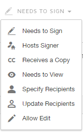 How do I add recipients to the documents I'm sending?