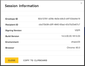 How do I get signing Session Information?
