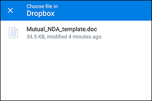 Add a Document with the DocuSign Mobile App for Android