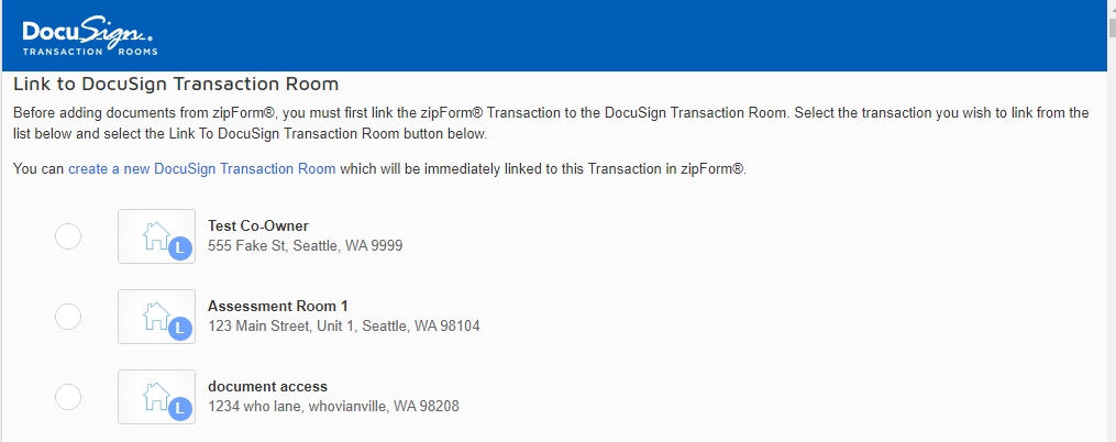 Exporting documents from zipForm - DocuSign Rooms for Real Estate