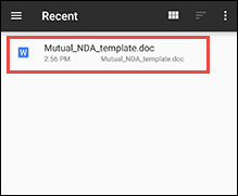 Sign and Return a Document with the DocuSign Mobile App for Android
