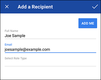 Send a Document Out for Signature with the DocuSign Mobile App for Android