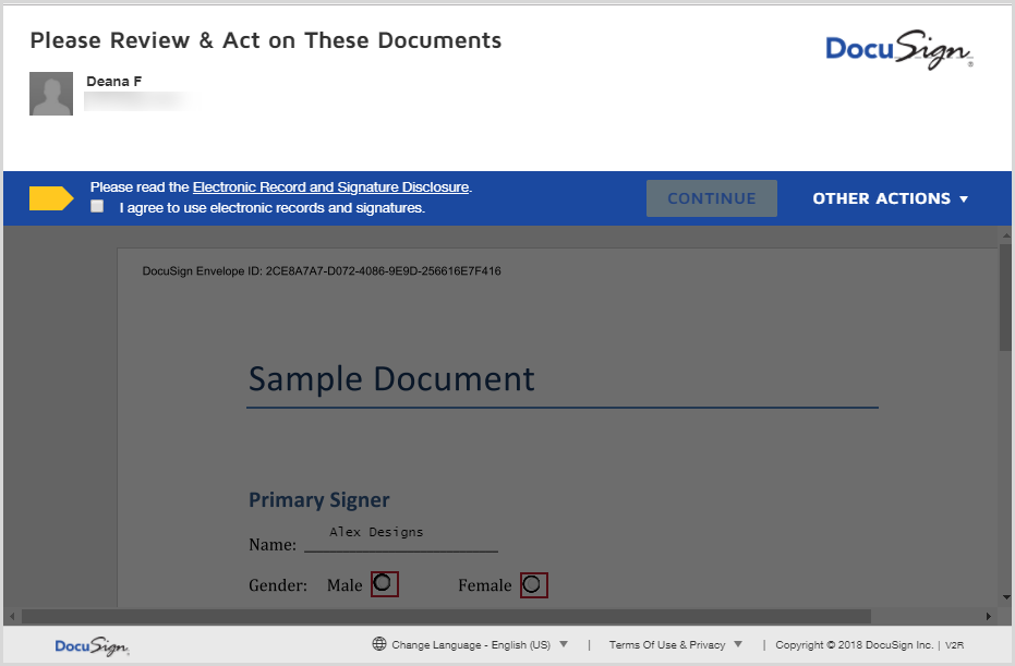 How do I sign a DocuSign document? | DocuSign Support Center