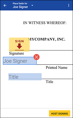 In-Person Signing with the DocuSign Mobile App for Android