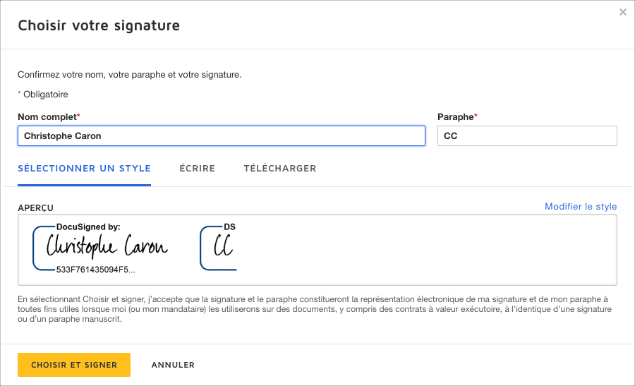 Comment puis‑je signer un document DocuSign ? | Centre d’assistance ...