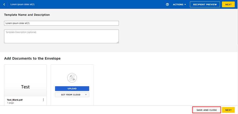How can I create a copy of my Template?