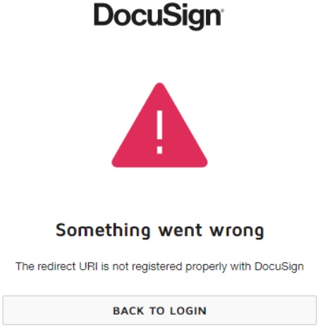 Unable to authenticate via partner integration - The redirect URI is not registered properly ...
