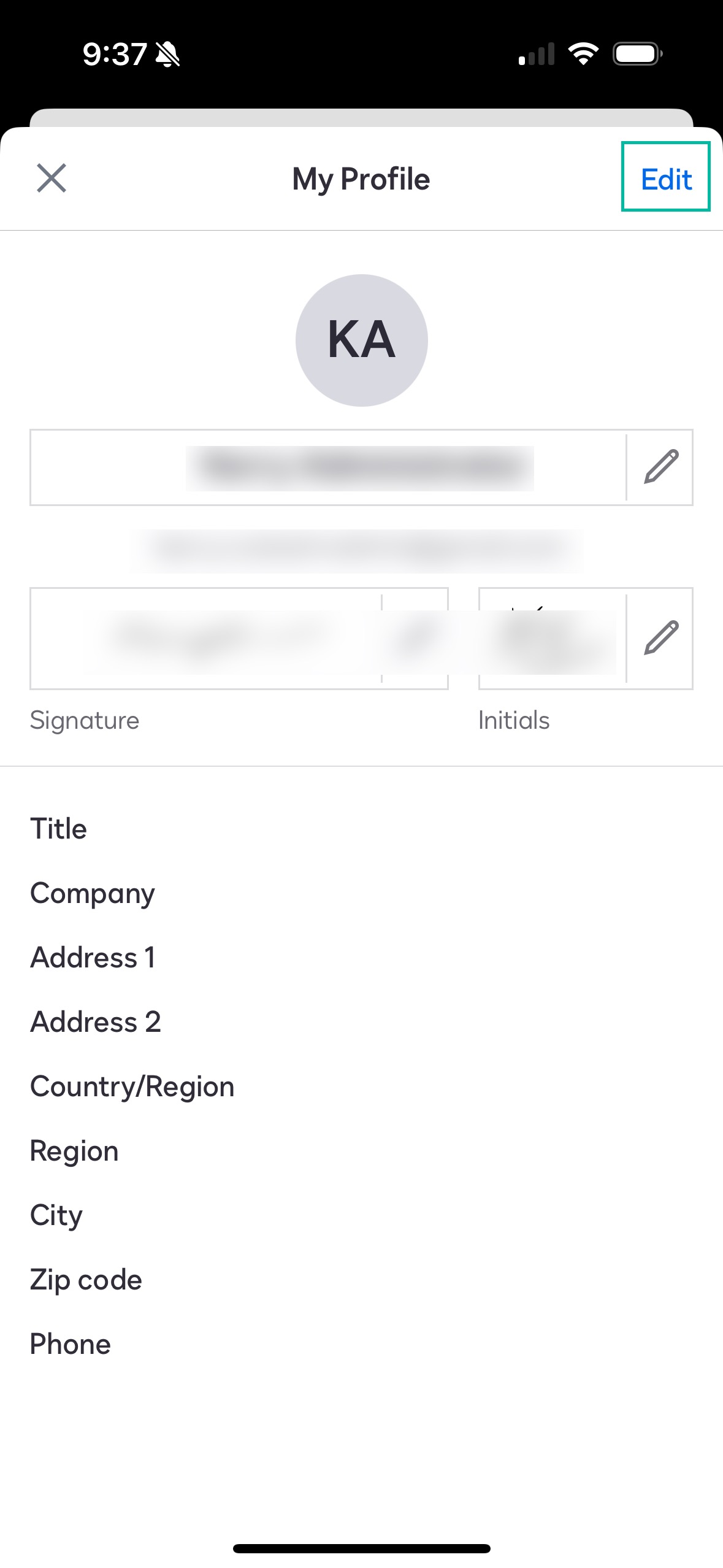 Change your Email Address in the Docusign Mobile App for iOS (iPad ...