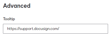 How do I create a hyperlink in a Docusign document?
