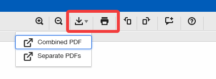 How do I Download and Print a document that I received?