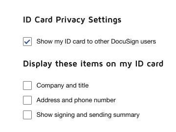 My Profile and My Preferences: eSignature