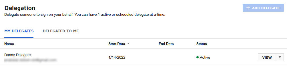 My Profile and My Preferences: eSignature