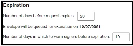 What time do envelopes expire?