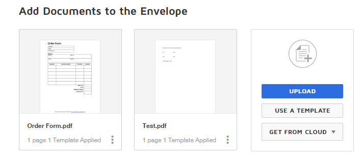 How do I apply multiple templates to the same envelope