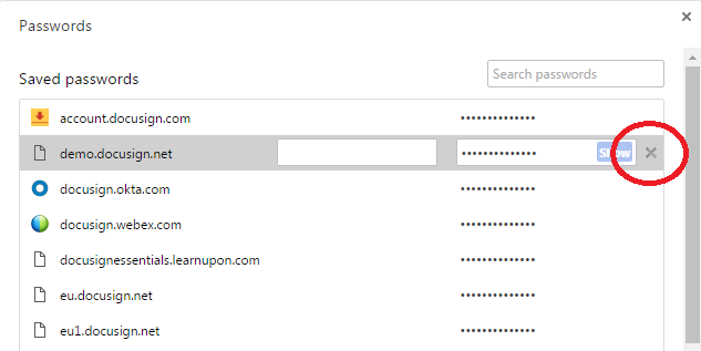 Troubleshooting cached login credentials in Google Chrome
