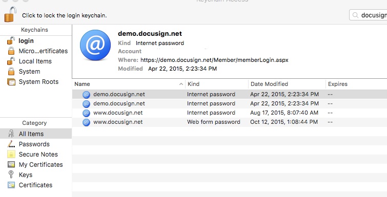 Troubleshooting cached login credentials in Safari