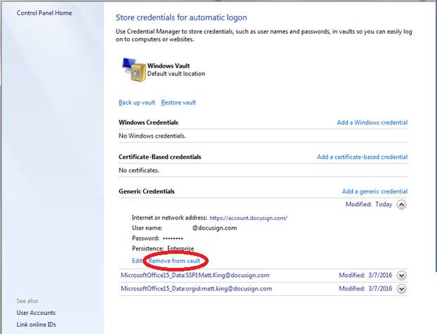 Troubleshooting cached login credentials in Microsoft Edge