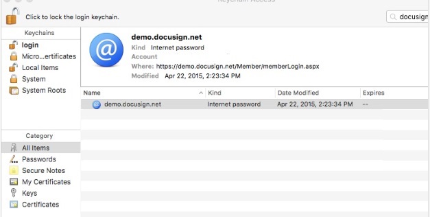 Solução de problemas de credenciais de login em cache no Safari