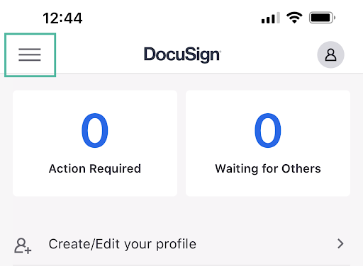 How to manage or cancel your DocuSign plan (iPad, iPhone)