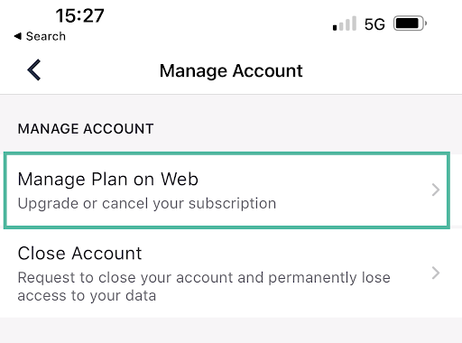 How to manage or cancel your DocuSign plan (iPad, iPhone)