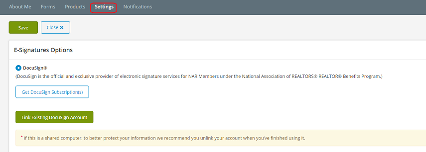 How do I unlink my Docusign Rooms for Real Estate and zipForm accounts?