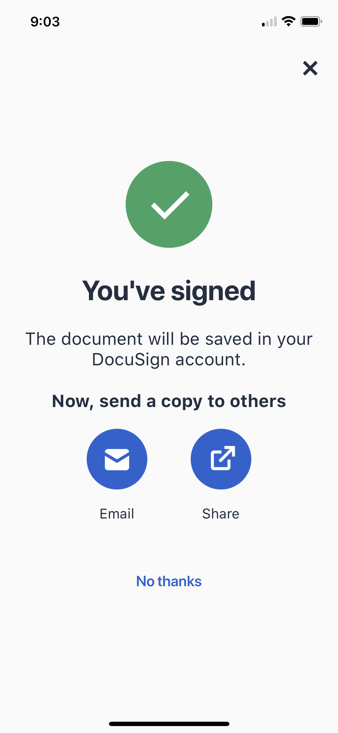 Sign and Return a Document with the Docusign Mobile App for iOS (iPad ...
