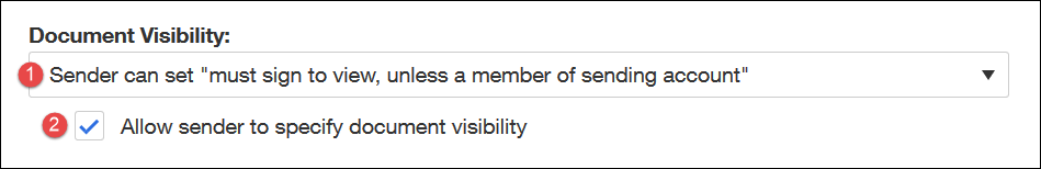 Document Visibility: What's the difference between Allow Sender to Specify Document Visibility ...