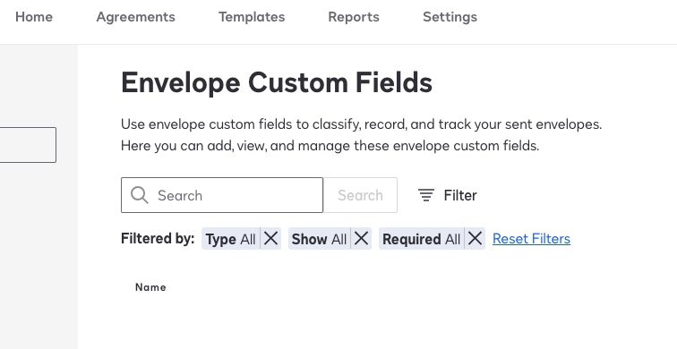 Setup eOriginal vaulting as optional on envelopes with custom fields