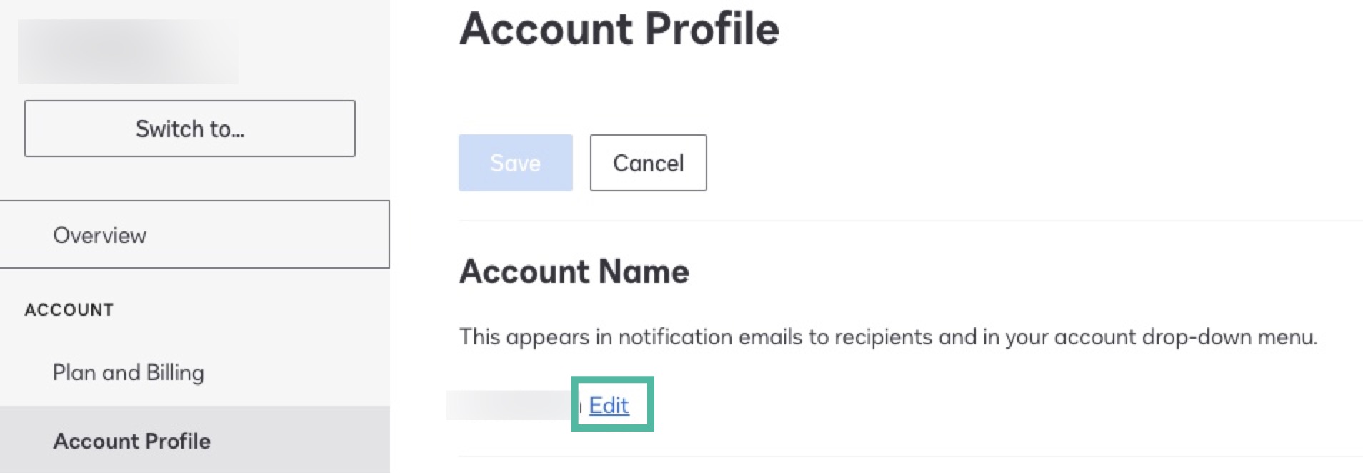 How do I change the corporate name on a Docusign account?