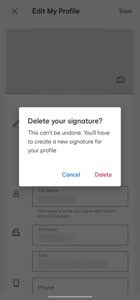 How do I change my signature or adopt a custom signature? (iOS and Android)
