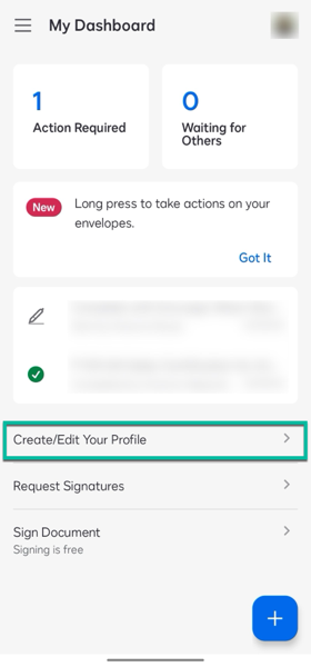 How do I change my signature or adopt a custom signature? (iOS and Android)