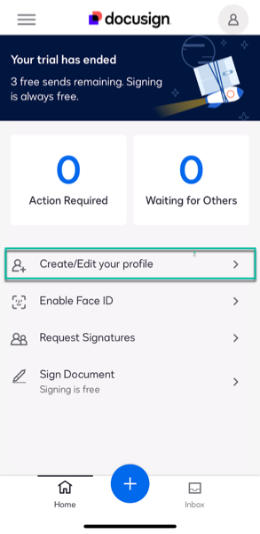 How do I change my signature or adopt a custom signature? (iOS and Android)