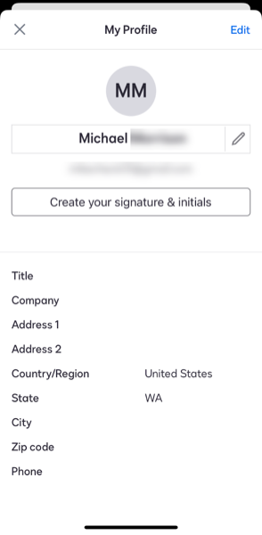 How do I change my signature or adopt a custom signature? (iOS and Android)