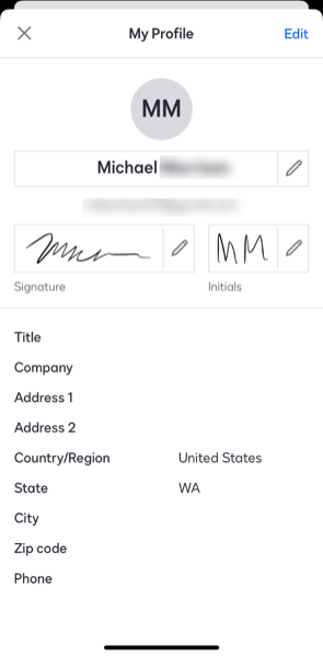 How do I change my signature or adopt a custom signature? (iOS and Android)