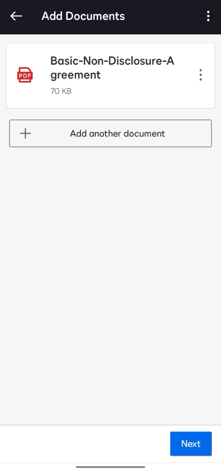 Sign and Return a Document with the Docusign Mobile App for Android
