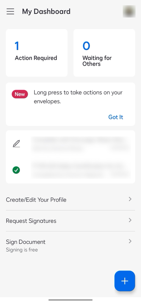 Sign and Return a Document with the Docusign Mobile App for Android