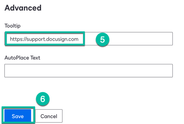 How do I create a hyperlink in a Docusign document?