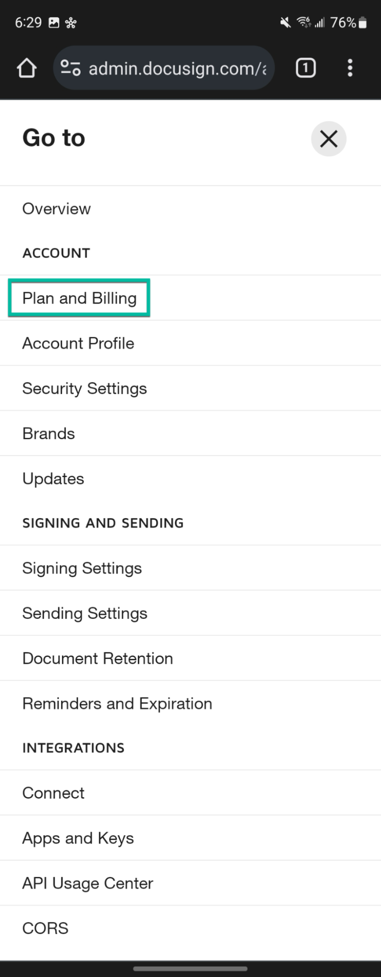 Cómo cancelar su suscripción o cerrar su cuenta de DocuSign