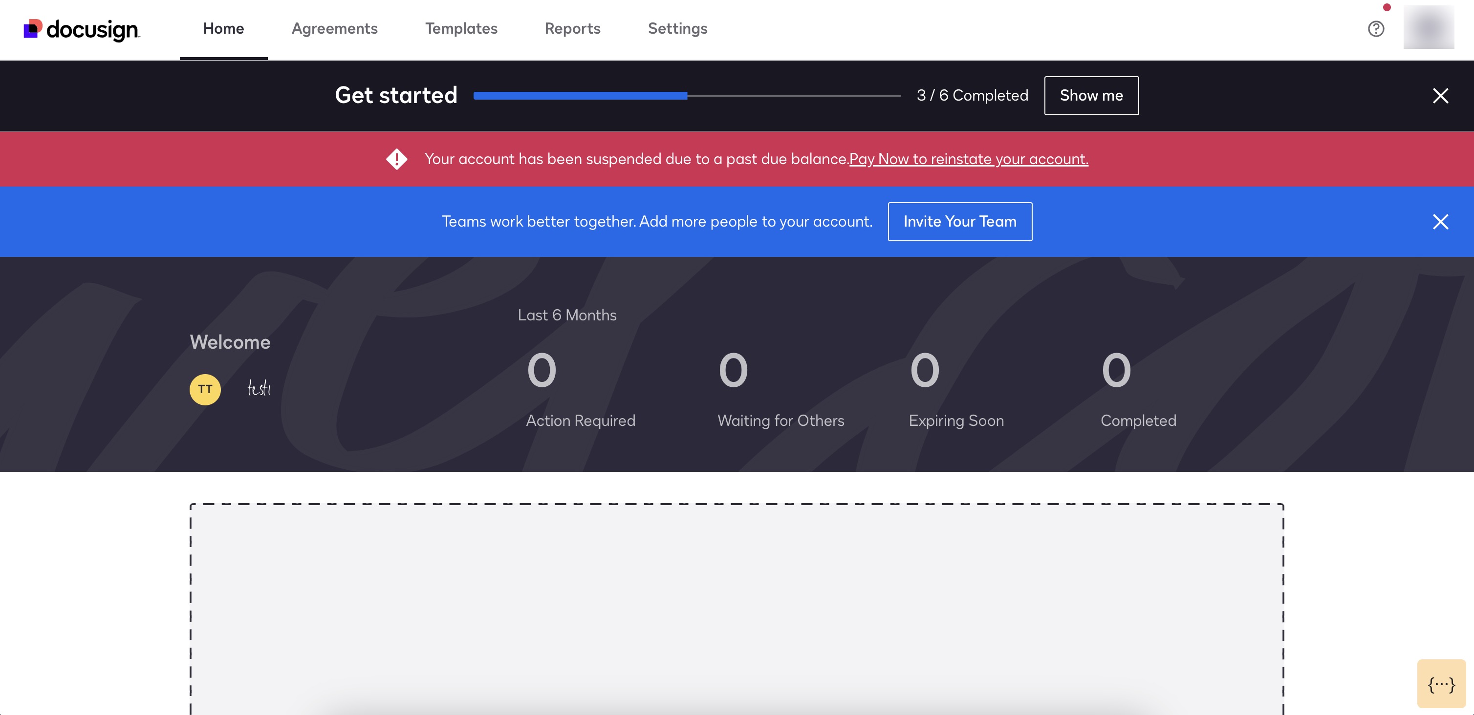 Why is my Docusign account suspended?