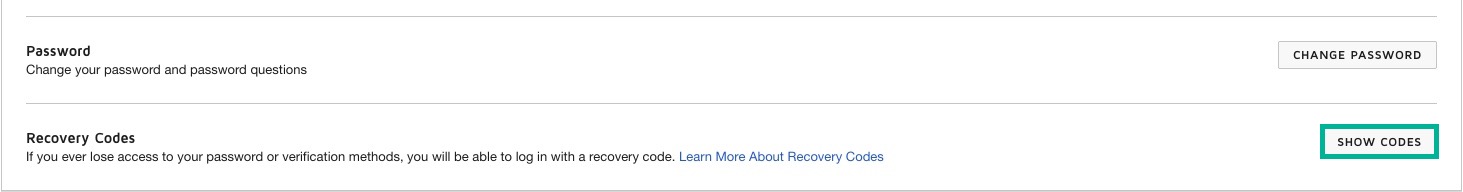 Use a Docusign account recovery code