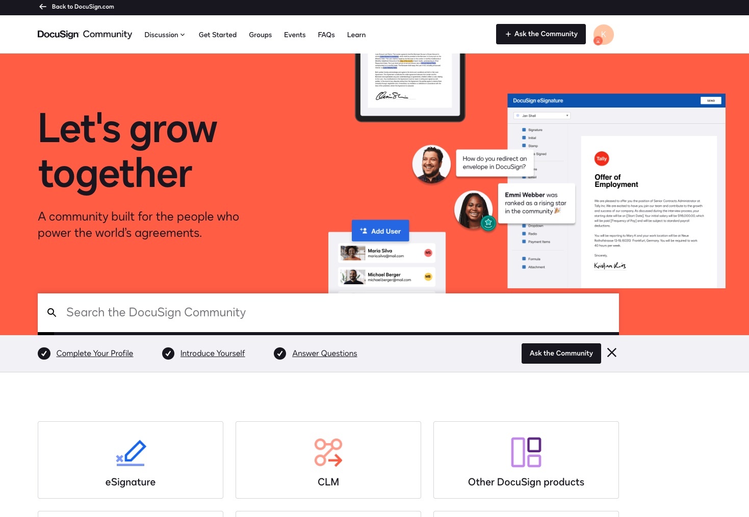 How to use the Docusign Support Center