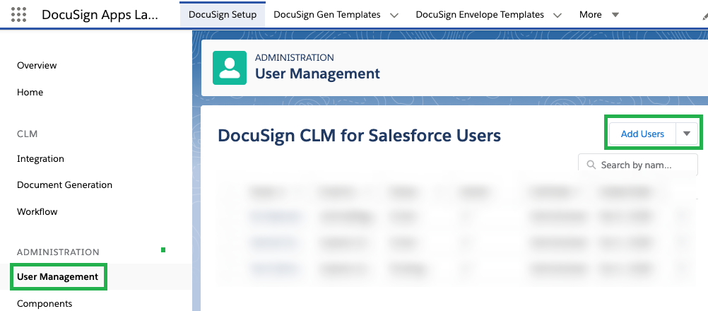 Docusign CLM.DS: Troubleshoot User Management in DAL