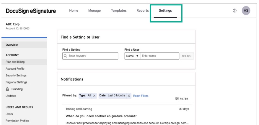 ¿Cómo cambio mi plan de DocuSign?