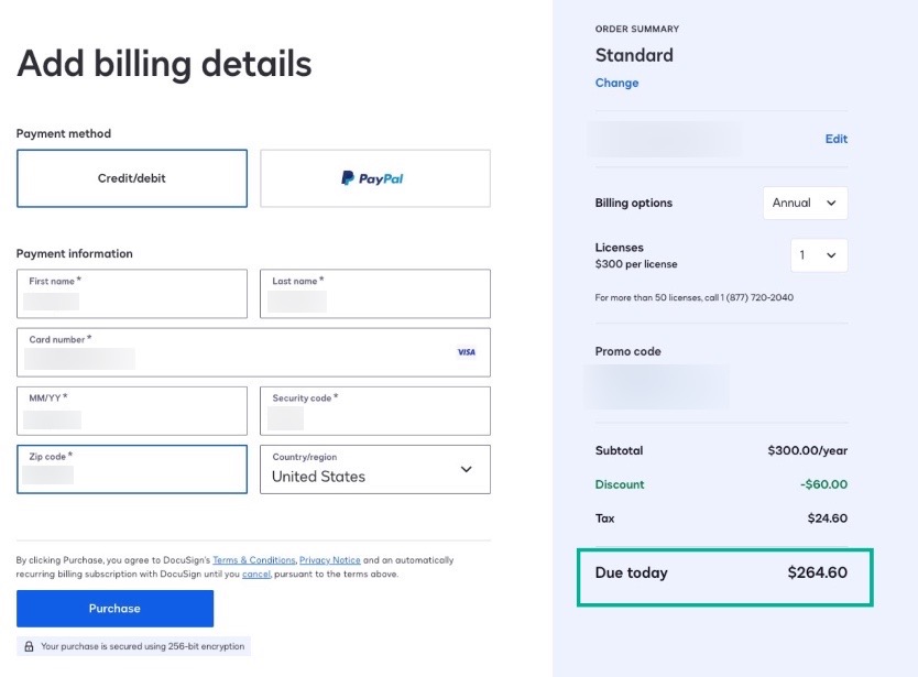 ¿Cómo cambio mi plan de DocuSign?
