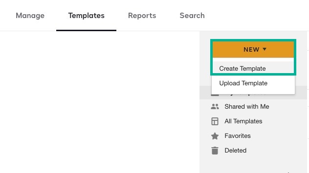How do I create a template?
