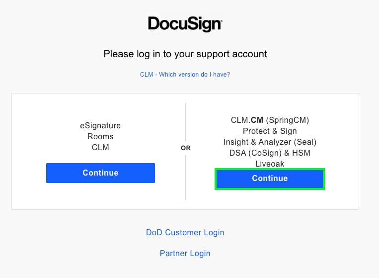 How do I open a case in the DocuSign Support Center?