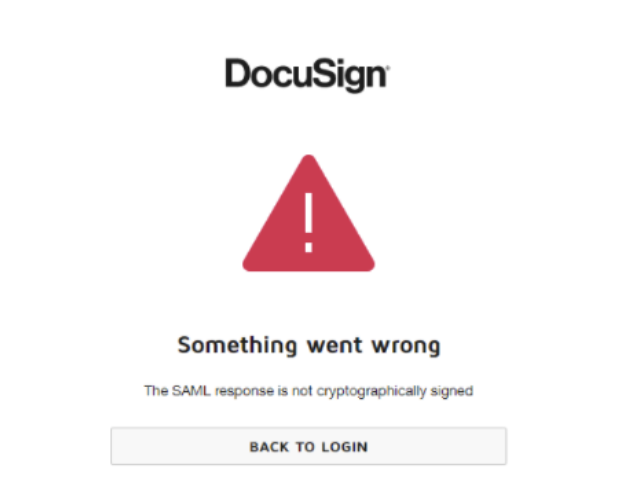 DocuSign SSO Cert Renewal: Action Required