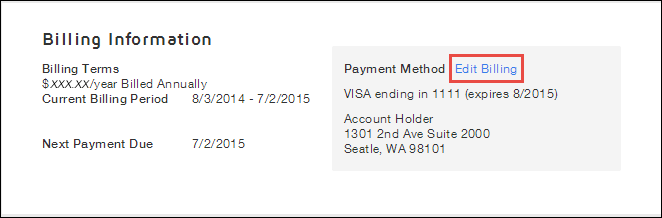 How do I update my payment information?